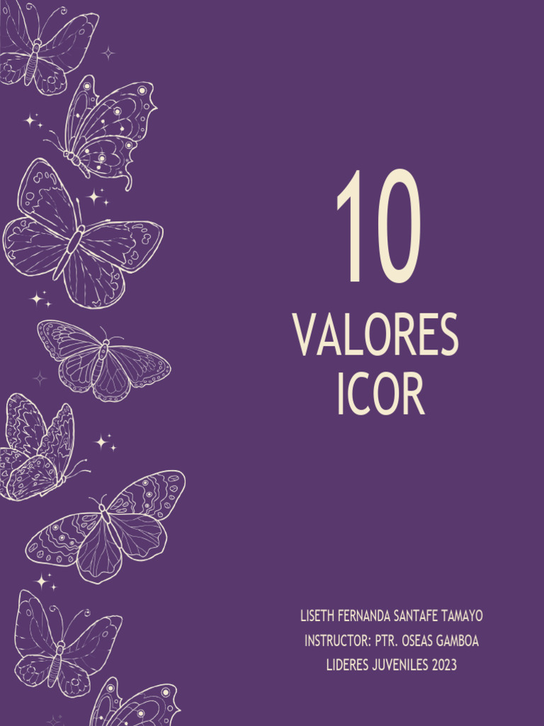 RESUMEN 10 Valores iCOR | PDF | Jesús | Iglesia cristiana