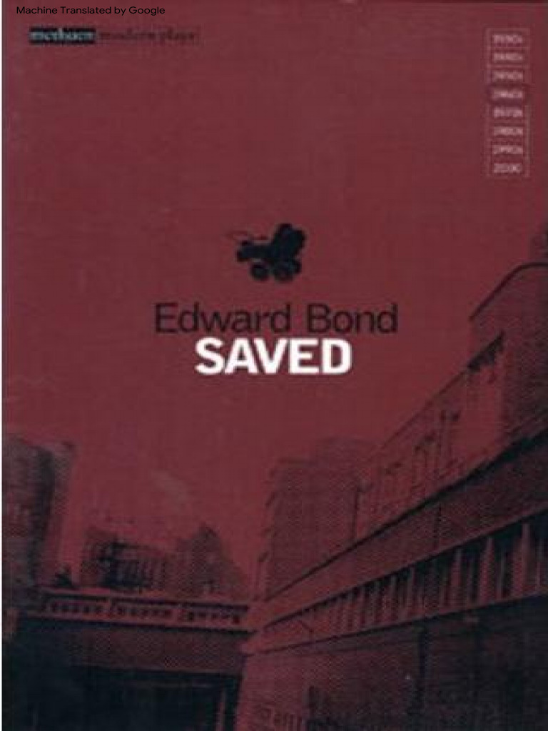 (Methuen Drama Modern Plays) Edward Bond - Saved-A&C Black (2000) | PDF