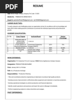 Sunil Resume 1 | PDF | Career & Growth