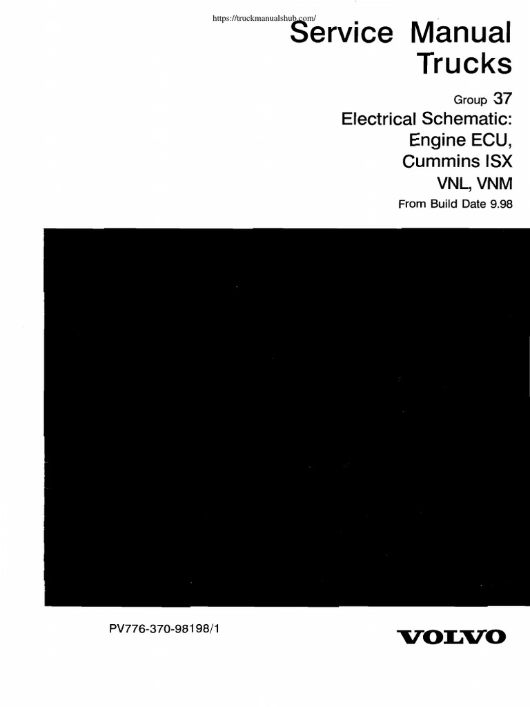 Volvo VNL VNM Electrical Schematic - Engine ECU | PDF