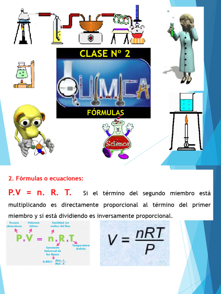 2 - Preicfes, Clase 2 (Fórmulas) | PDF | Densidad | Gases