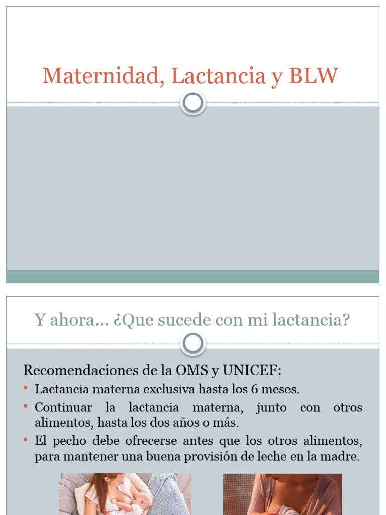 Lactancia y Alimentación Complementaria | PDF | Amamantamiento | Alimentos
