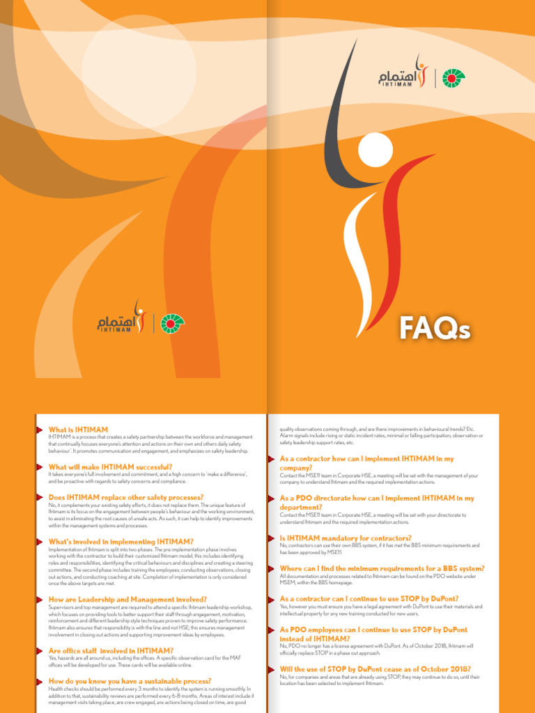 IHTIMAM FAQs | PDF | Leadership | Business