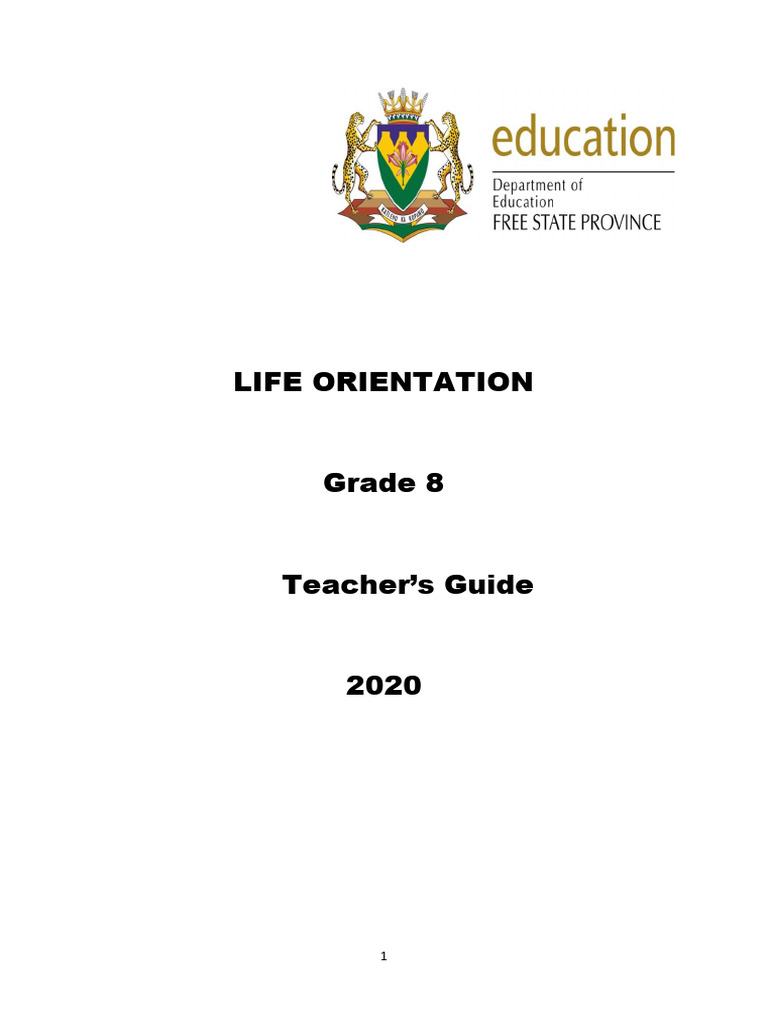 Grade 8 Teacher's Guide 2020 | PDF | Hiv/Aids | Self Concept