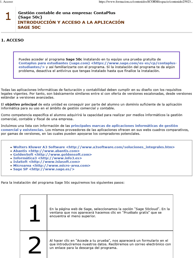 1. Acceso | PDF | Contabilidad | Software de la aplicacion