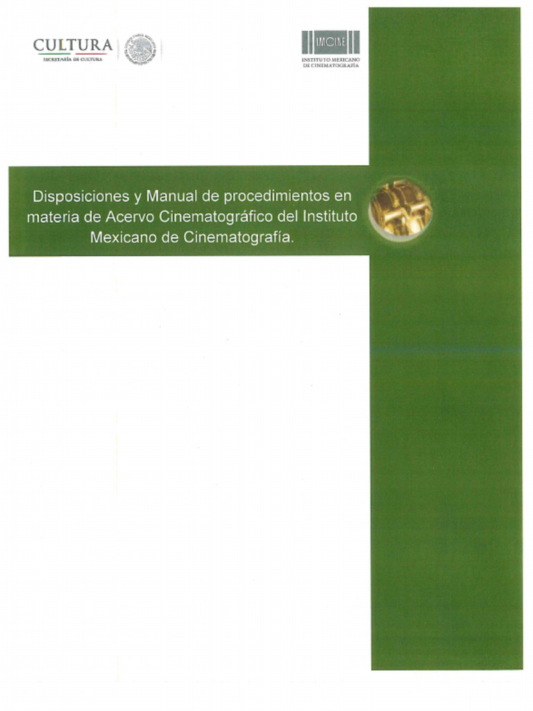 Disposiciones y Manual de Procedimientos en Materia de Acervo ...