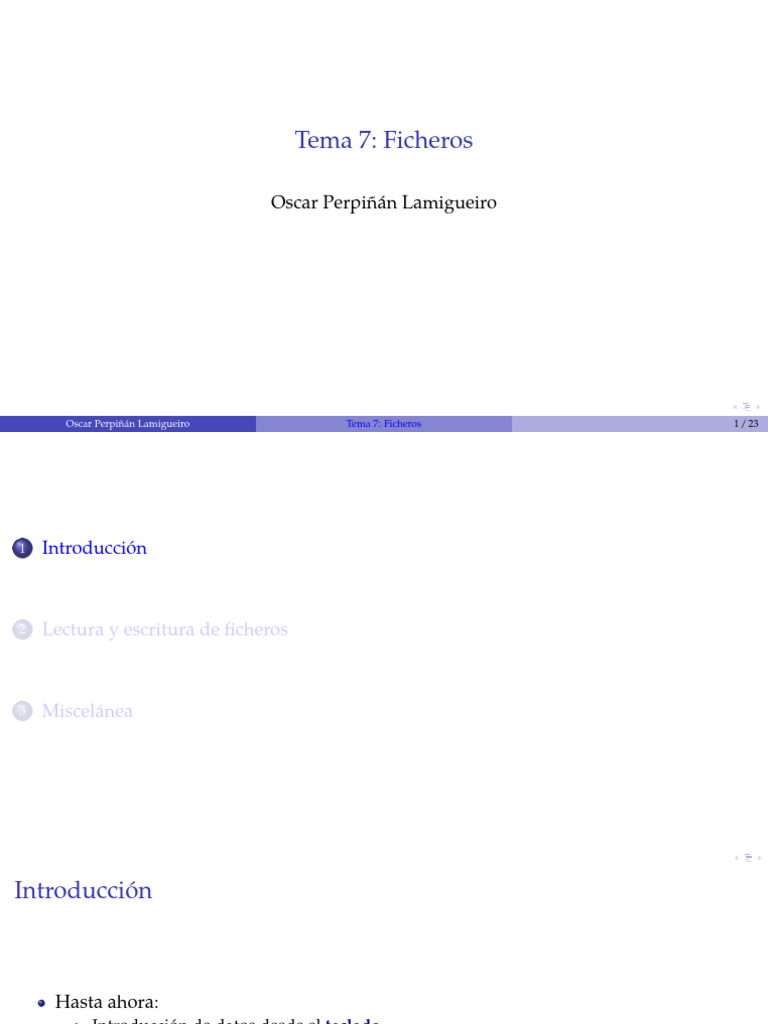 07 Ficheros | Descargar gratis PDF | Puntero (Programación de computadora) | Archivo de computadora