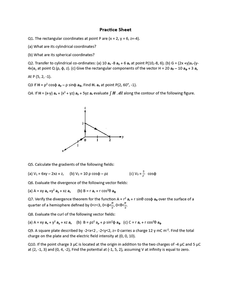 Practice Sheet | PDF