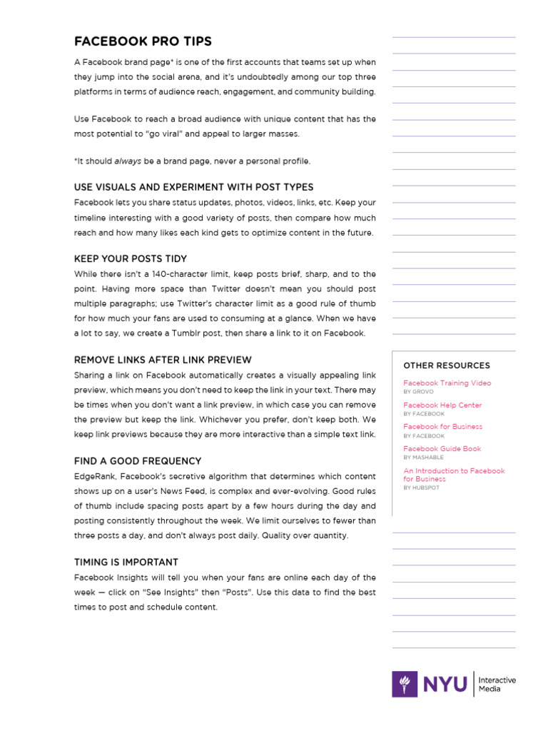 Facebook Pro Tips Pdf Facebook Social Information Processing