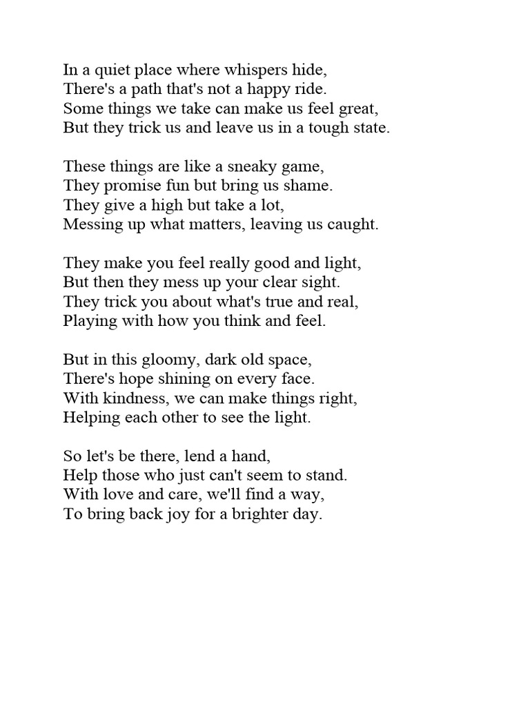 POEM About Drugs | PDF