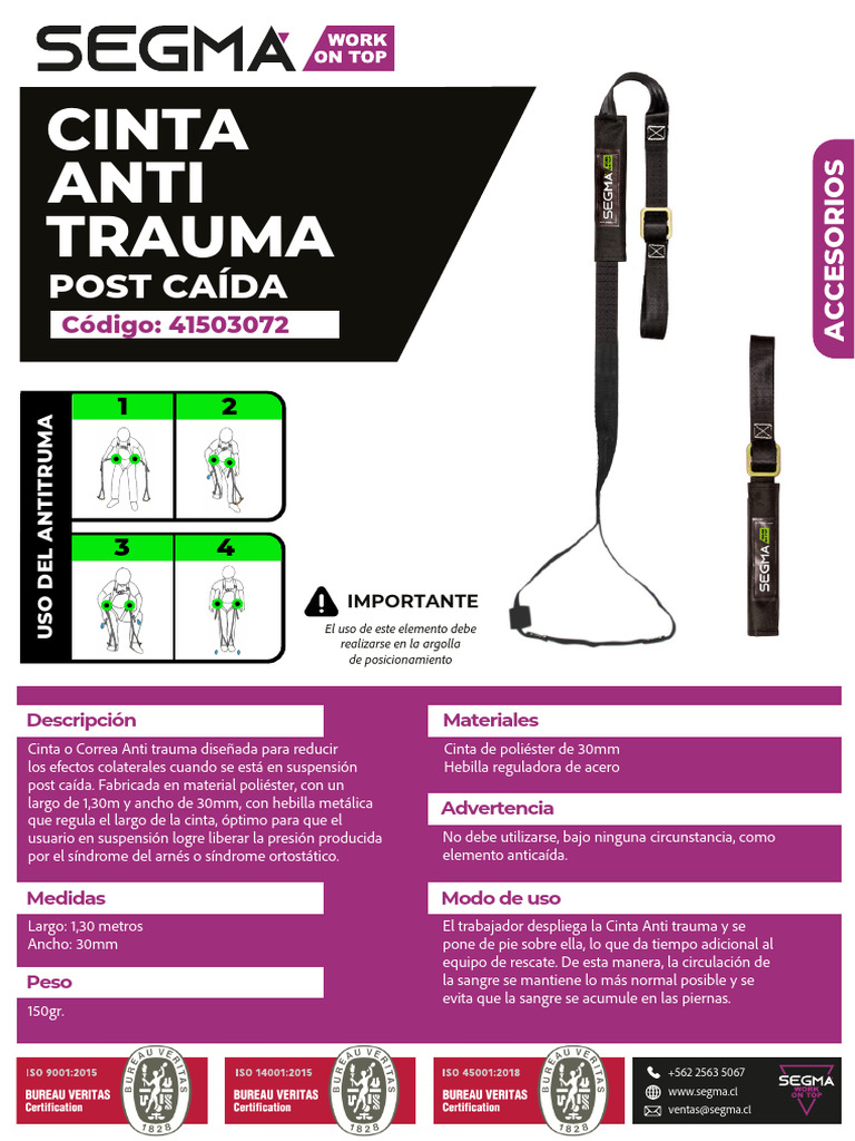 Ficha Cinta Antitrauma | PDF