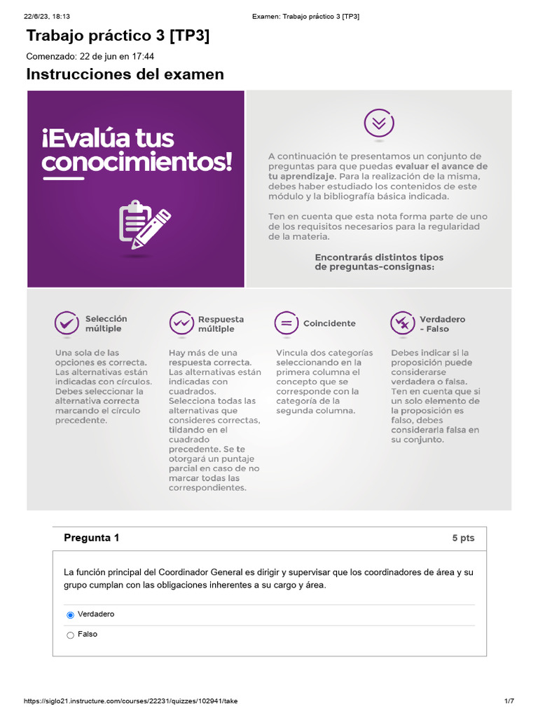 Examen - Trabajo Práctico 3 (TP3) - 2 | PDF