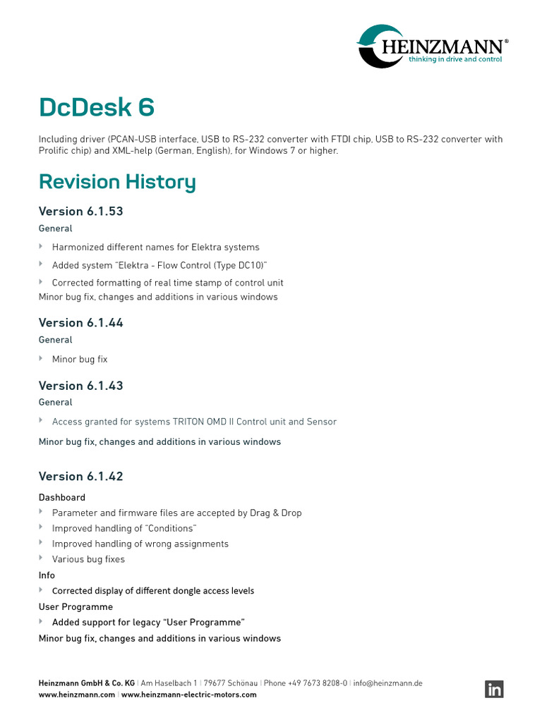 LAY DcDesk-6 Revision-History Version 07230 | PDF | Parameter (Computer Programming) | Microsoft ...