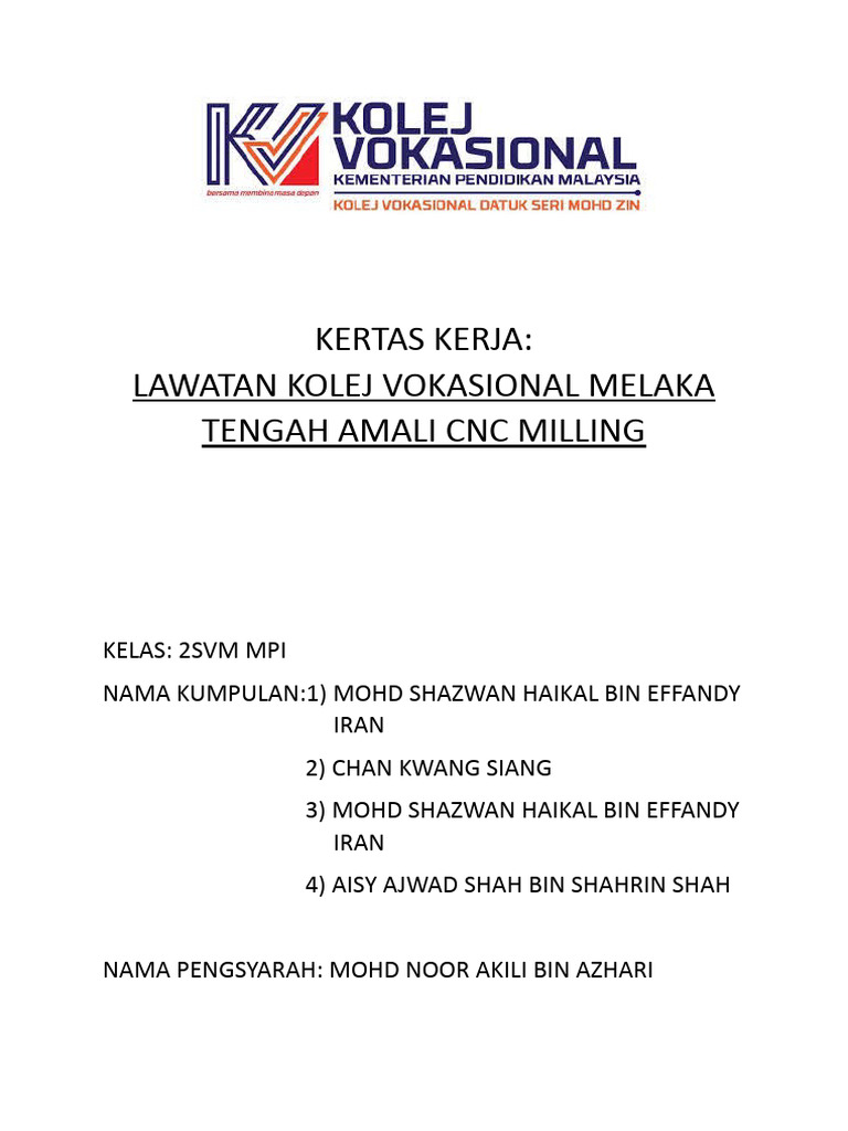 PB BM Lwatan Amali CNC Milling | PDF