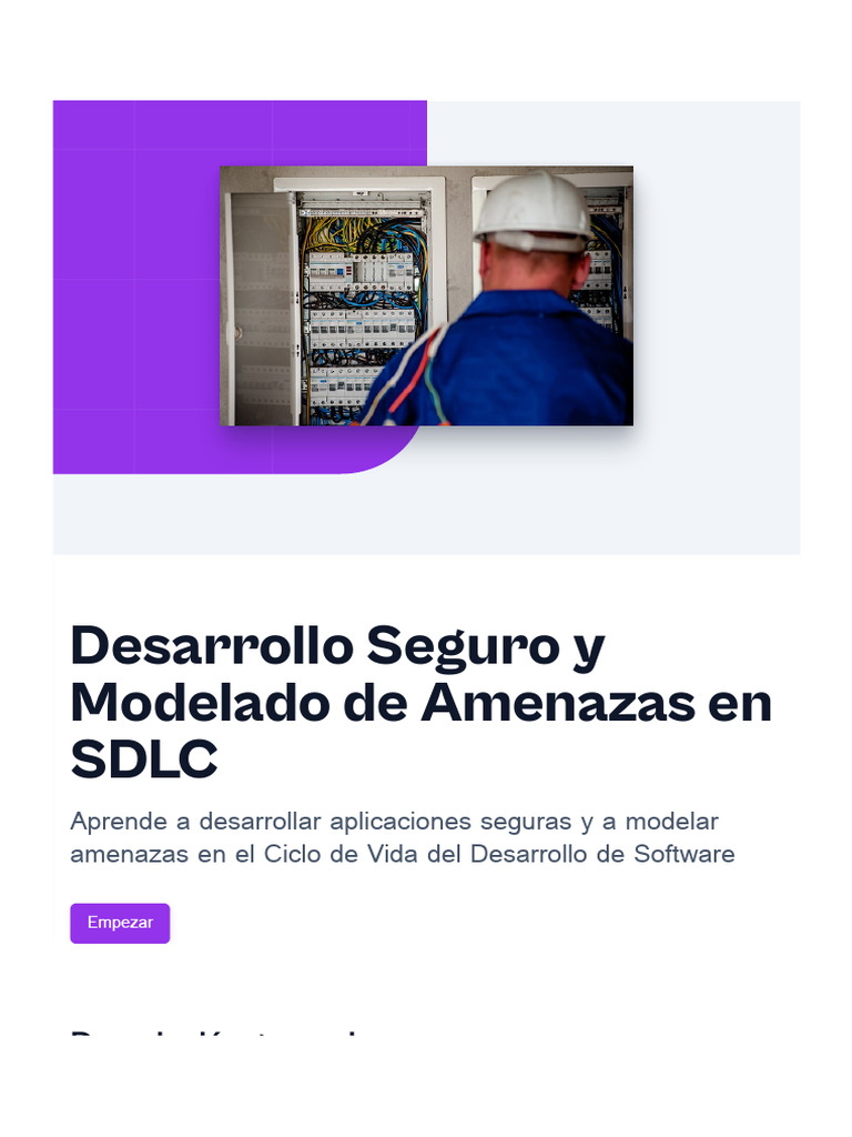 Desarrollo Seguro y Modelado de Amenazas en SDLC | PDF | Software ...