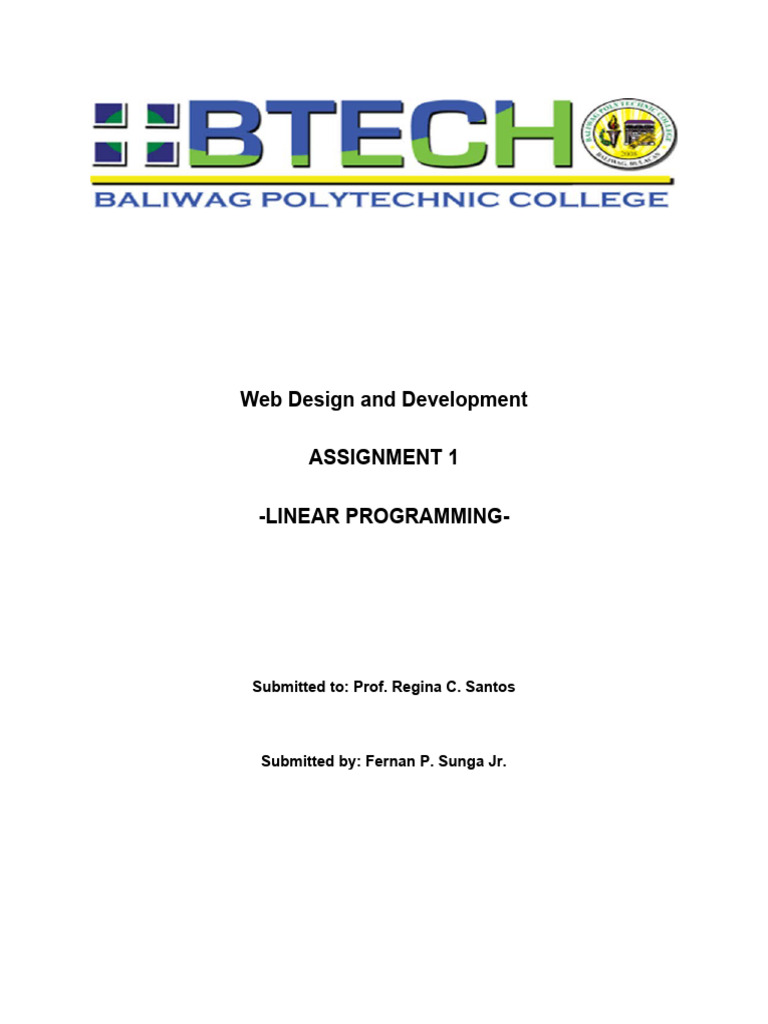 Sunga Fernan Paguio Bsit-3d | PDF | Websites | Web Design