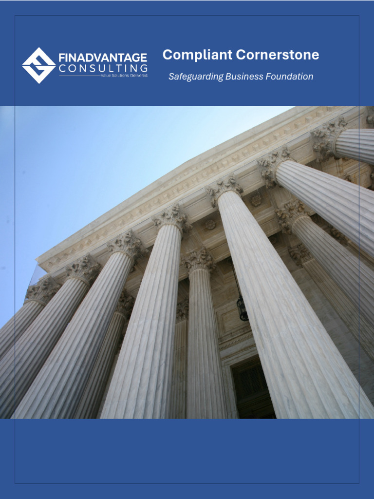 Compliant Cornerstone - Safeguarding Business Foundation | PDF | Regulatory Compliance | Risk