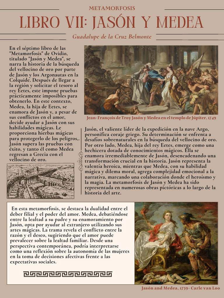 Metamorfosis, Libro VII Jasón y Medea | PDF