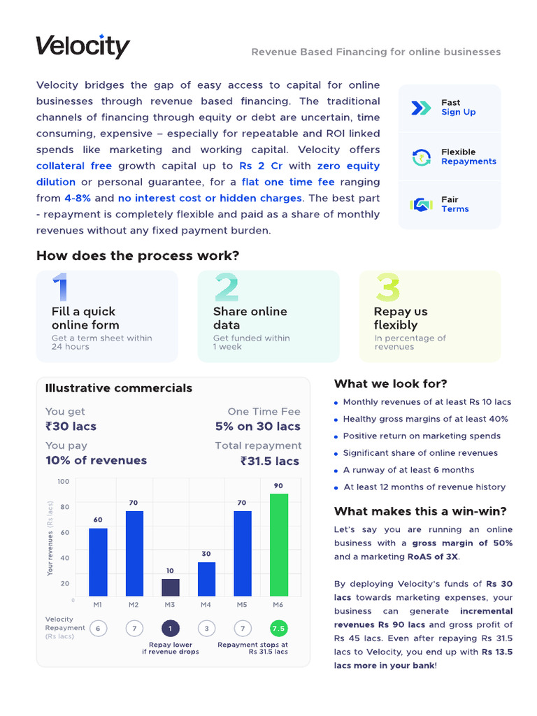 Velocity - RBF Introductory Note | PDF | Financial Markets | Personal Finance