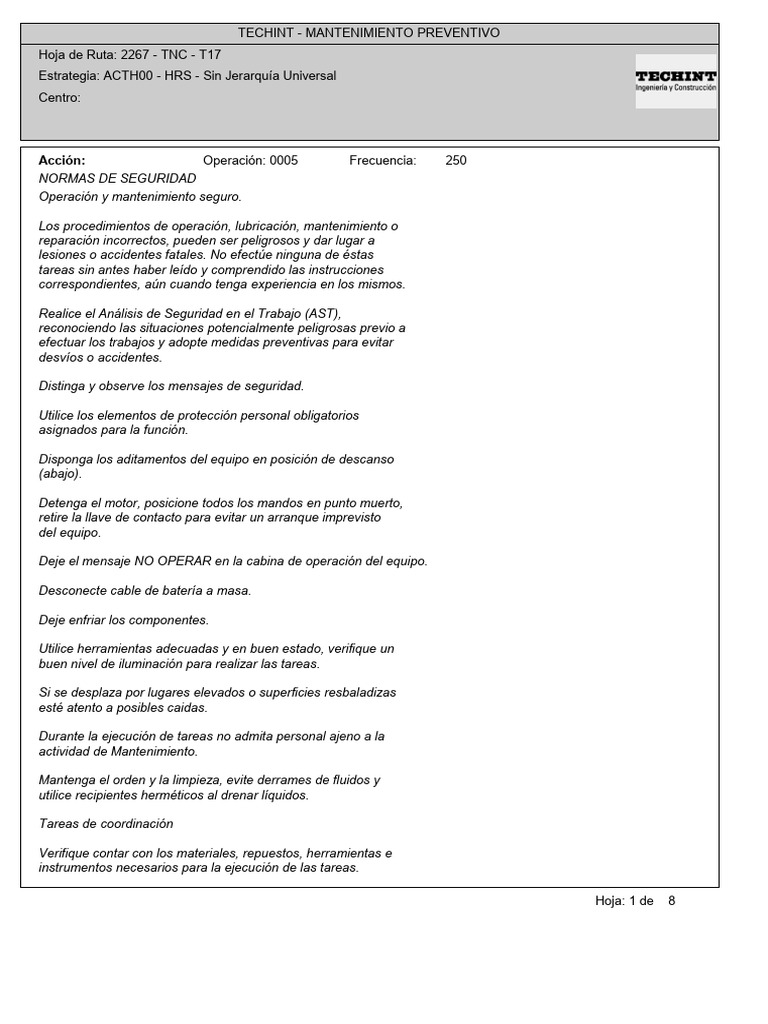 Regristo de Mantecion de Equipos | PDF | Ingeniería mecánica | Bienes ...