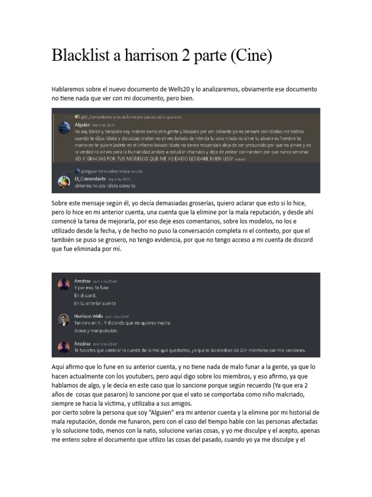 Blacklist A Harrison 2 Parte | PDF