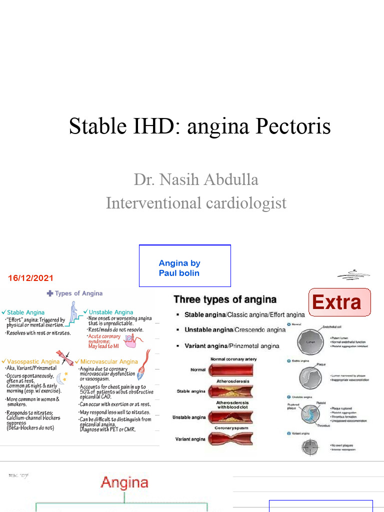 6 - (Chronic Coronary Syndrome-Stable IHD | PDF | Coronary Artery ...