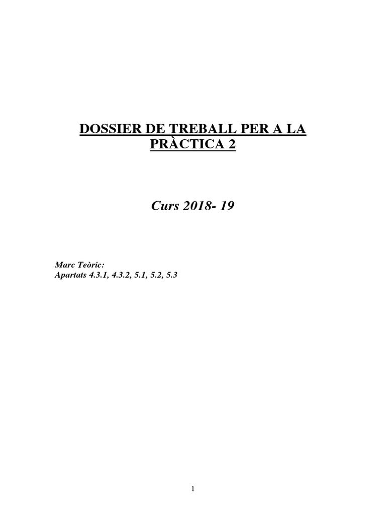 P2.2018-19.practica 2.dossier Alumne | PDF