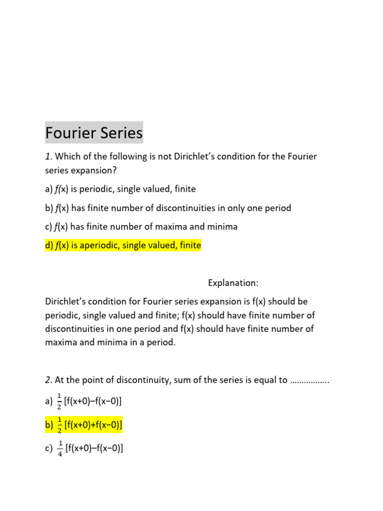 Signal | PDF | Fourier Series | Fourier Transform