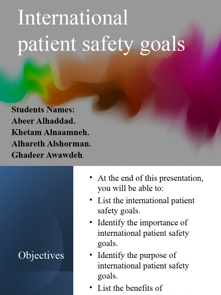 Patient Safty Goals ...... | Download Free PDF | Surgery | Medical Error