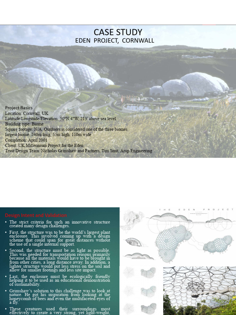 Case Study: Eden Project, Cornwall | PDF | Truss | Building Engineering