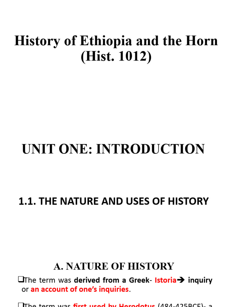 Ethiopian Historiography Guide | PDF | Stone Age