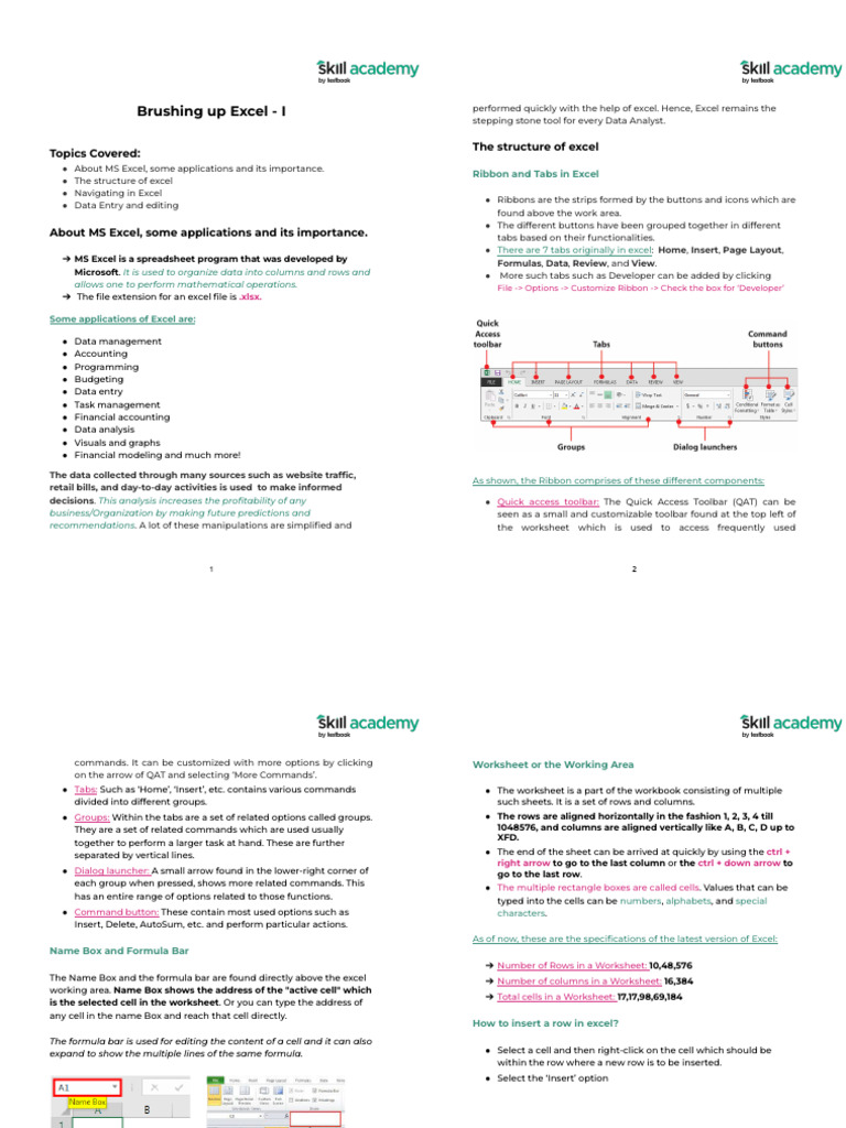 Abhishek Excel | PDF | Microsoft Excel | Computer File