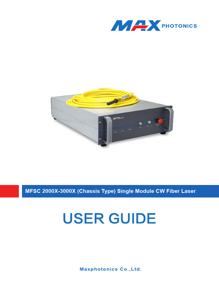 MFSC 2000x 3000x User Manual | Download Free PDF | Laser | Optical Fiber