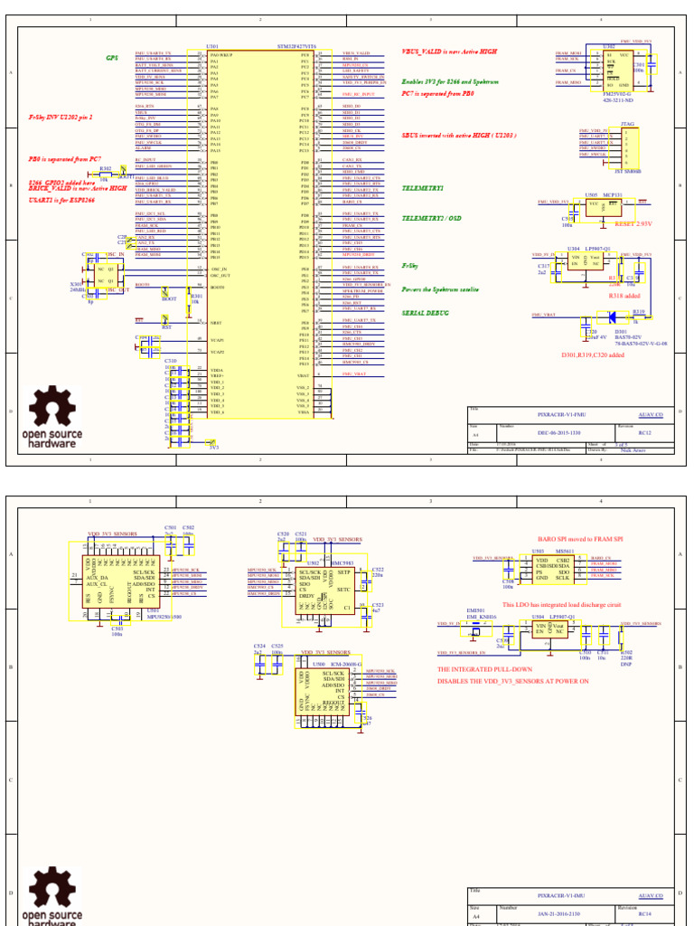 Pixracer Schematic Overview | PDF