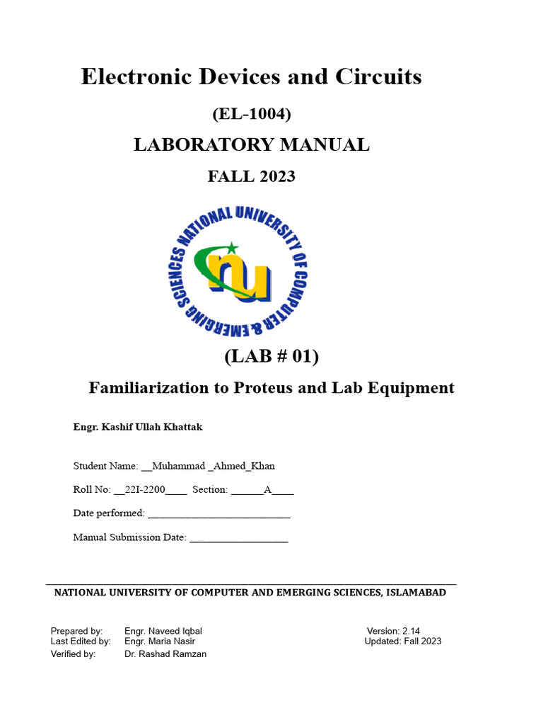 Proteus & Lab Equipment Guide | PDF | Electrical Network | Voltage