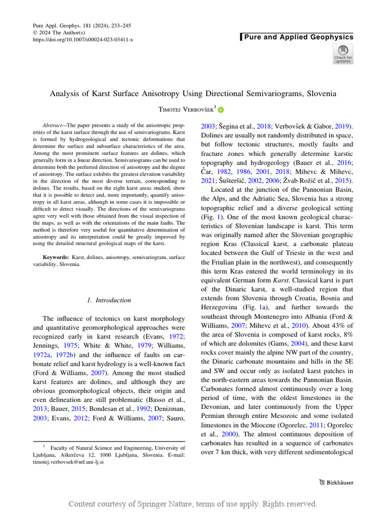 Analysis_of_Karst_Surface_Anisotropy_Using_Directi | PDF | Limestone | Lidar