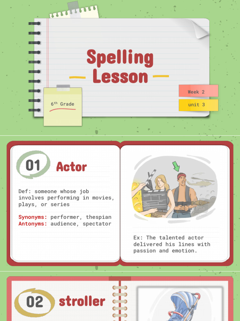 Spelling Lesson 2 | PDF | Taste | Food And Drink