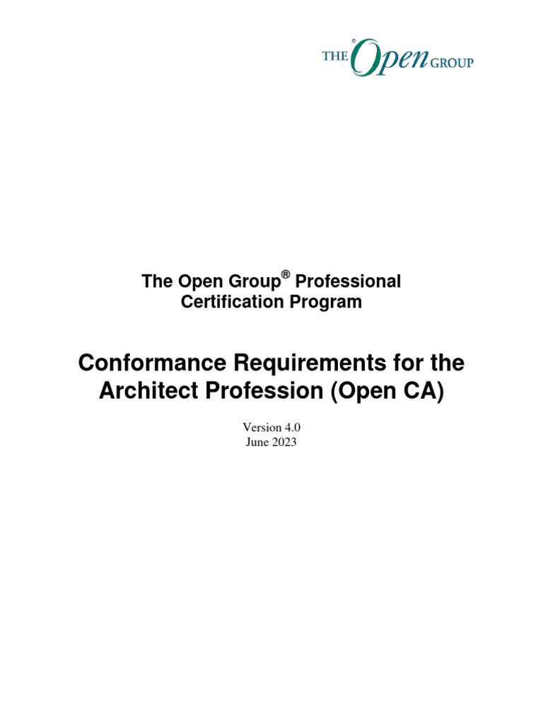 1x2101 - Togaf | PDF | Architect | Enterprise Architecture