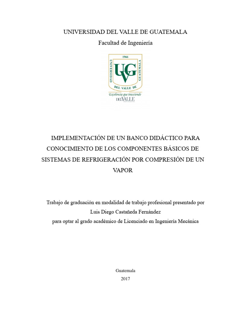 Implementación de Un Banco Didáctico para Conocimiento de Los ...