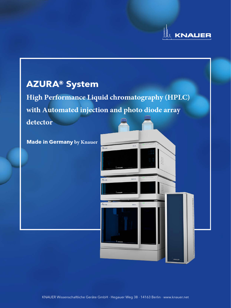 HPLC Azura Brochuer | PDF | Pump | High Performance Liquid Chromatography