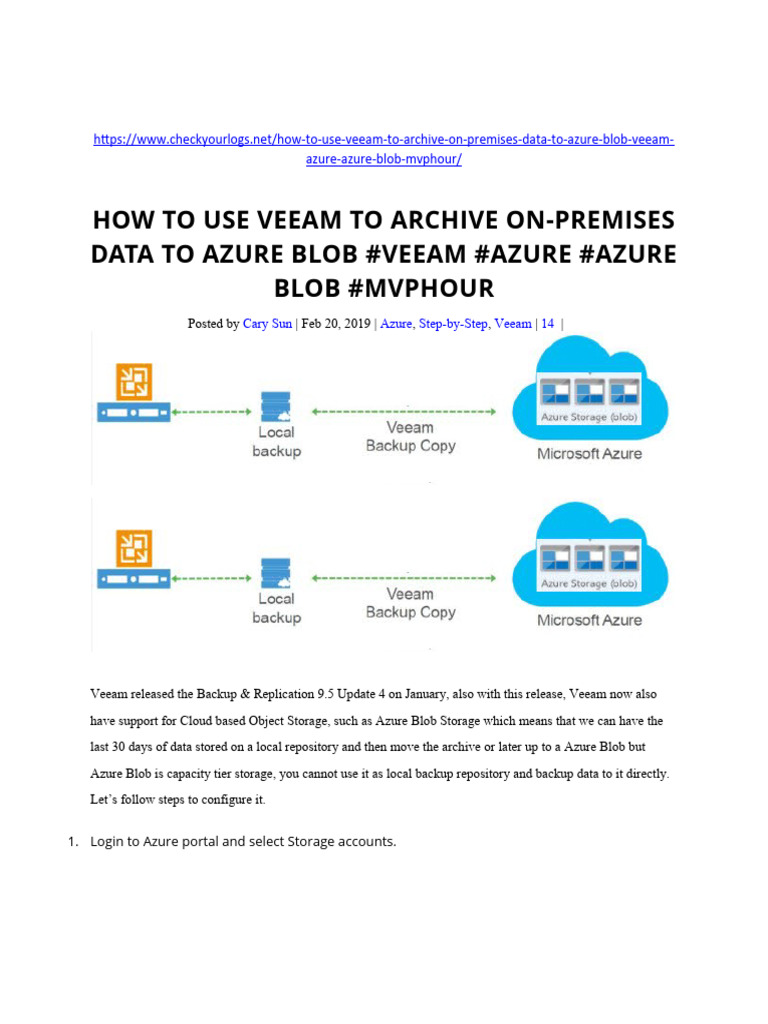 Veeam Backup To Azure | PDF | Backup | Microsoft Azure