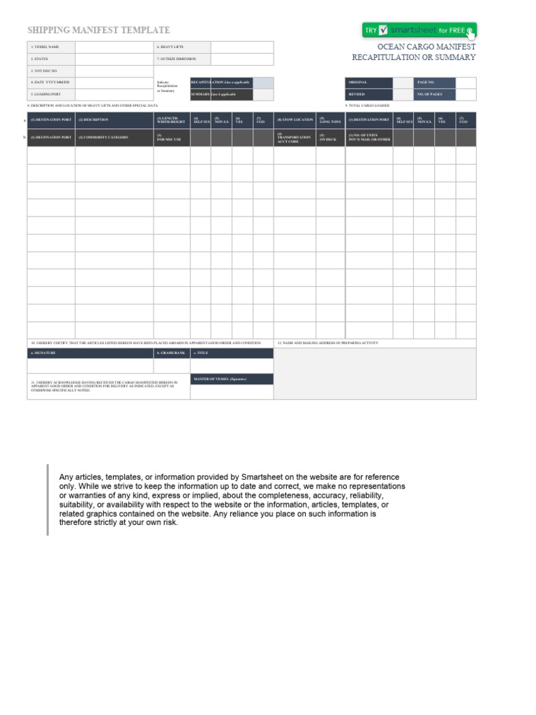 IC Shipping Manifest 9308 | PDF | Cargo | Shipping