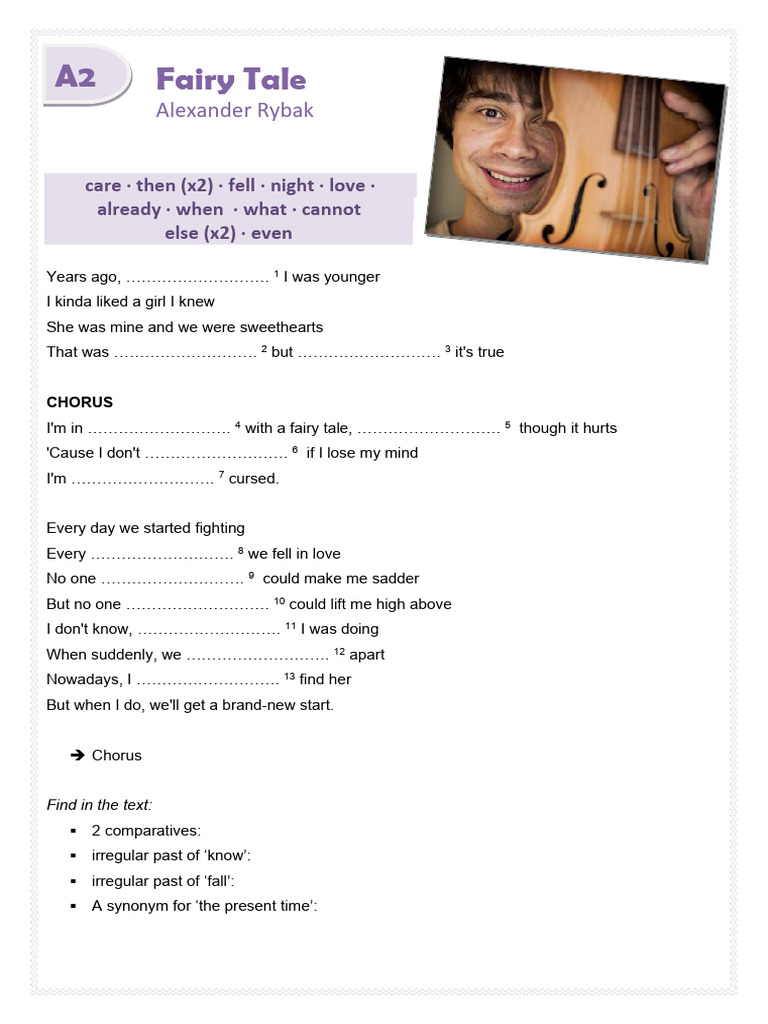 Alexander Rybak - Fairytale | PDF