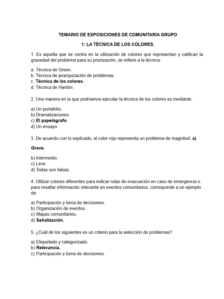 Temario de Exposiciones de Comunitaria | PDF | Observación | Contaminación