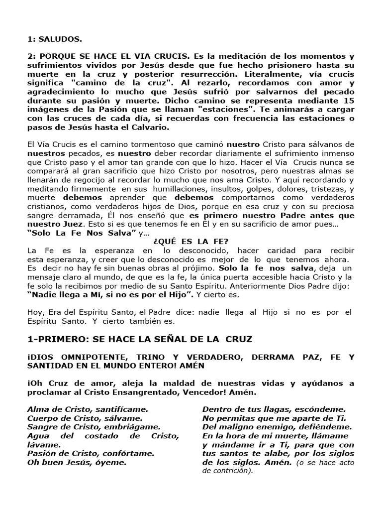 DOCUMENTOS VIACRUCIS | PDF | Cristo (título) | Pecado