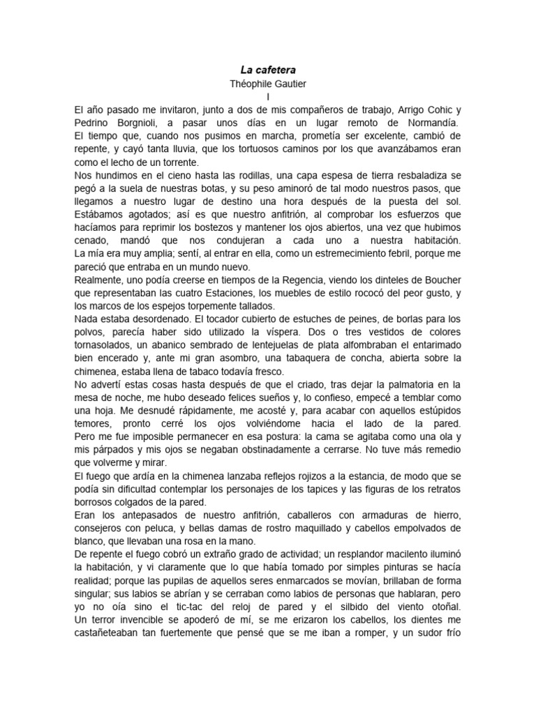 GAUTIER, Teophile - La Cafetera | PDF | Arte