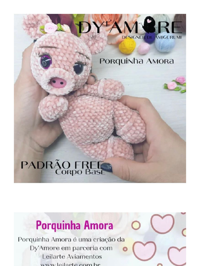 Chenilla Porquinha Amora | PDF