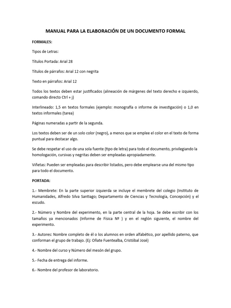 0 - Manual para La Elaboración de Un Documento Formal | PDF | Red ...