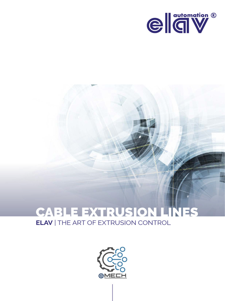 Cable Extrusion Lines by Elav | PDF | Extrusion | Insulator (Electricity)