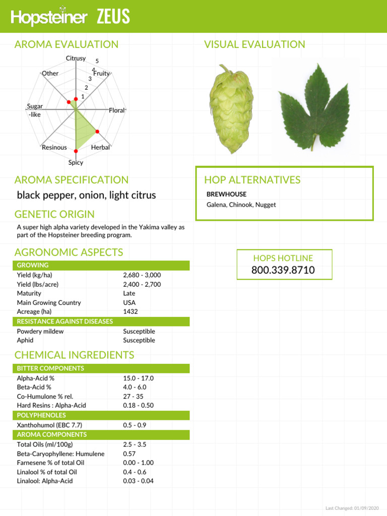 Zeus | PDF | Hops | Botany